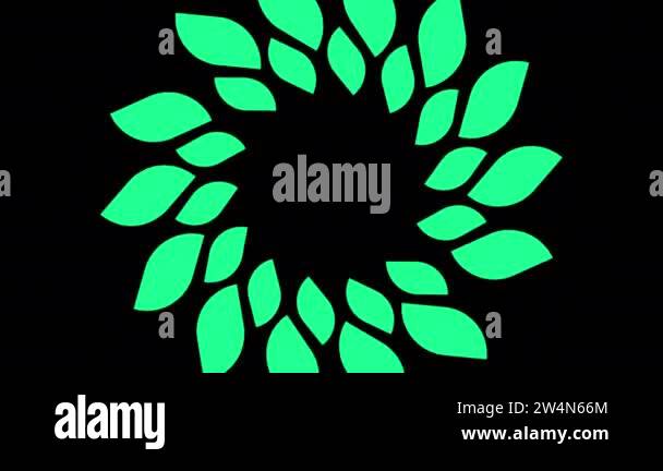 Graphic object that appears in the center and increases in size, until ...