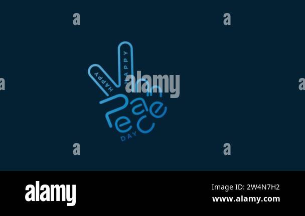 Motion graphic design for celebrating international day of peace. happy ...