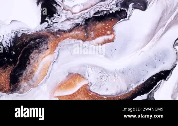Fluid art drawing video, abstract acrylic texture with flowing effect ...
