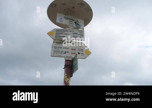 Tourist information and tourist destination signs Stock Videos ...