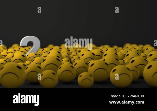 3D animation of the appearance of the date 2021 new year with a funny ...