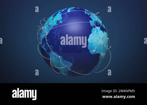 Connecting communication map Stock Videos & Footage - HD and 4K Video ...