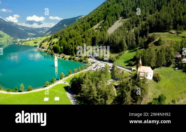 Bell tower submerged lake reschen Stock Videos & Footage - HD and 4K ...