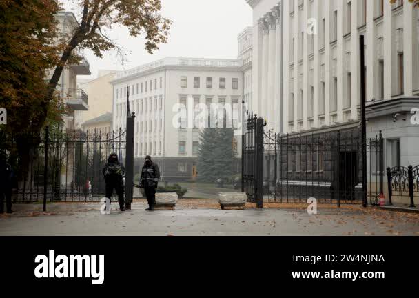 Police officers guarding gate Stock Videos & Footage - HD and 4K Video ...