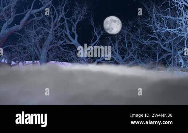 dark background with fog for Halloween render 3d Stock Video Footage ...