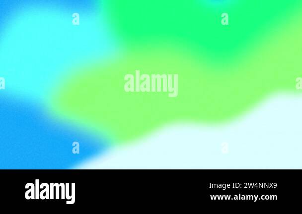 Animation of slowly moving bright green, turquoise, blue and white ...