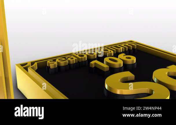 Periodic Table Of Elements - seaborgium - Sg - 3d animation model on a ...