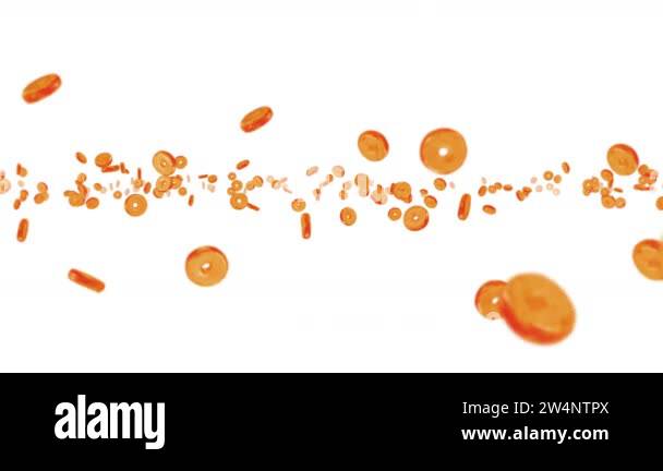 Flying many plain donuts on white background. Doughnut cake, Sweets ...