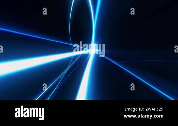 Electric 3d Light Strokes Slow Motion Fx Loop/ 4k animation of a slow ...