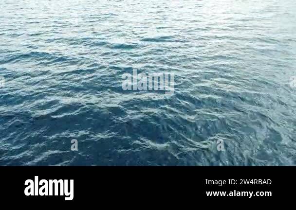 Aerial View of a Crystal clear sea water texture. View from above ...