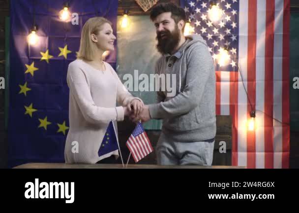 Usa eu flag cooperation Stock Videos & Footage - HD and 4K Video Clips ...