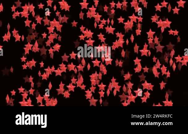 Abstract animated video background computer render of red volumetric ...