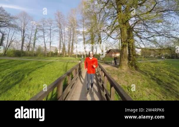 Man running down bridge Stock Videos & Footage - HD and 4K Video Clips ...
