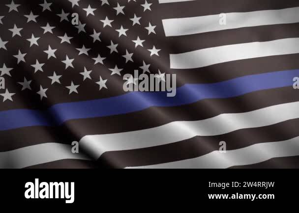 An American flag symbolic of support for law enforcement,usa flag ...