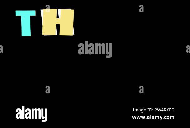Motion Animation Thank you for donating text asking for charity. Simple ...