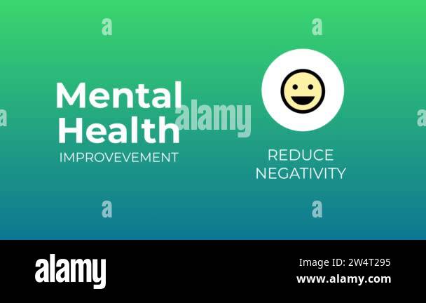 Mental health improvement tips. Motion graphic about mental health ...