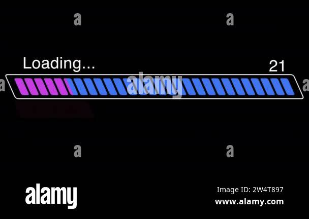 Colorful Loading Bar Animation (Blue And Purple Colors), Progress Bar ...