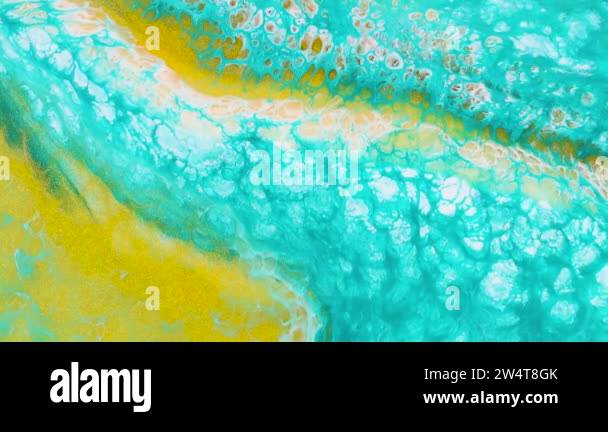 Fluid art drawing video, modern acryl texture with flowing effect ...