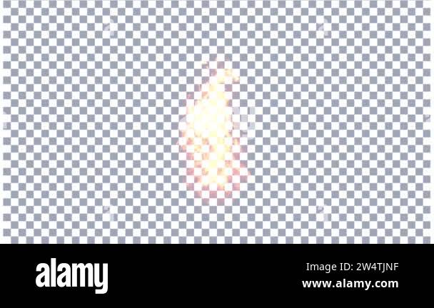 Fire Burning on Alpha Channel Matte Background 3D Seamless Loop 4K ...