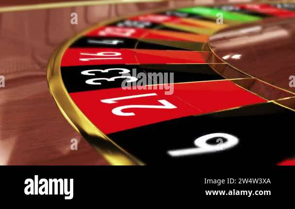 Casino Roulette wheel - Lucky number 17 black (seventeen black). 4k 3D ...