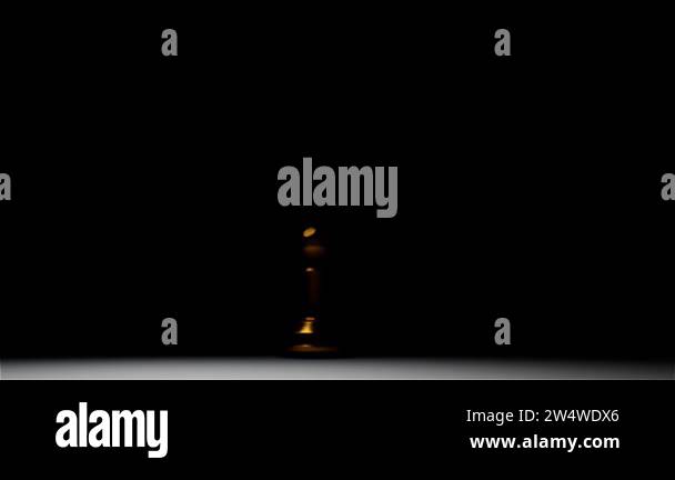 A Reveal realistic animation CGI pawn chess game piece shadow ...