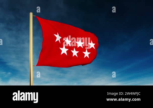 Madrid flag comunidad Stock Videos & Footage - HD and 4K Video Clips ...
