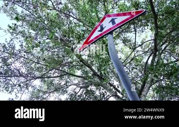 Bent warning sign Stock Videos & Footage - HD and 4K Video Clips - Alamy