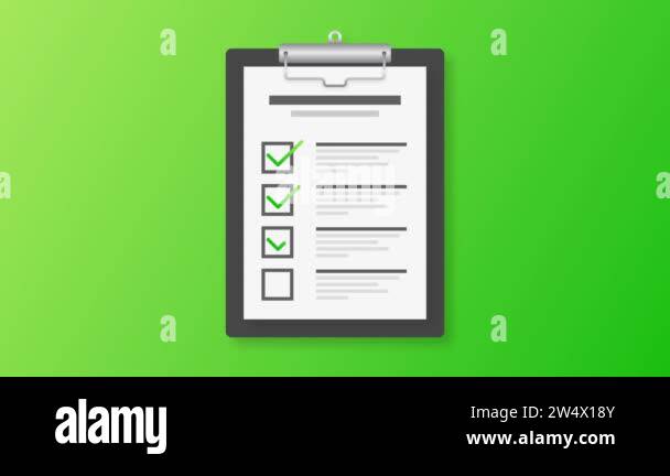 Checklist graphics Stock Videos & Footage - HD and 4K Video Clips - Alamy
