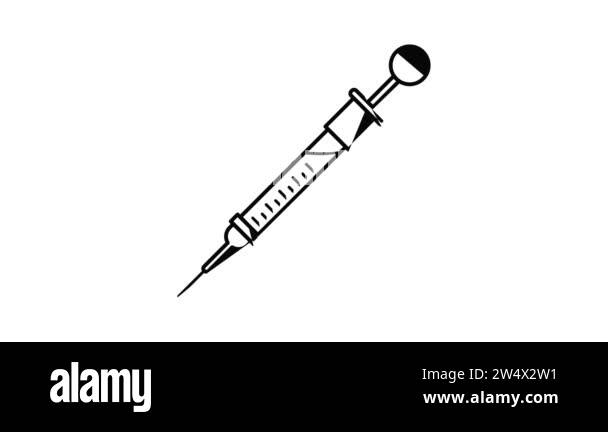 Intramuscular injection line icon Stock Videos & Footage - HD and 4K ...
