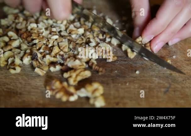 Walnut kernels crushed nuts Stock Videos & Footage - HD and 4K Video ...