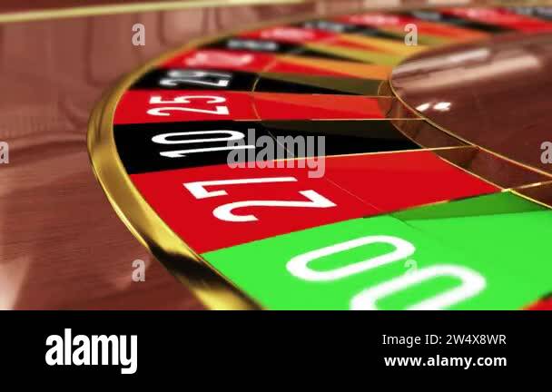 Casino Roulette wheel - Lucky number 2 black (two black). 4k 3D ...