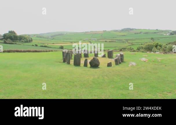 The Drombeg Stone Circle, also known as The Druid's Altar, is located ...