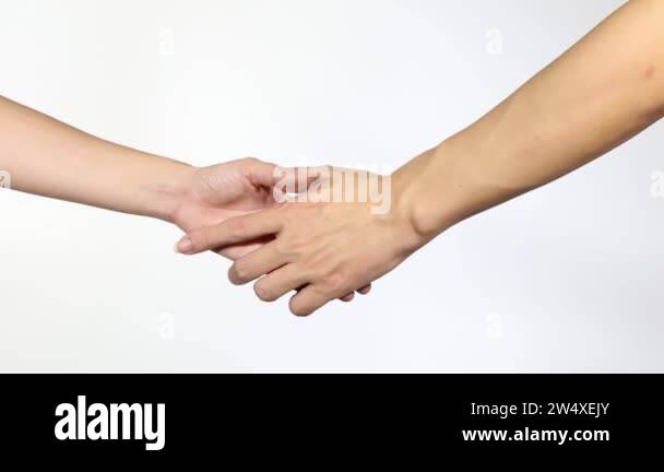 teamwork handshake concept. two people shake hands shaking hands Stock ...