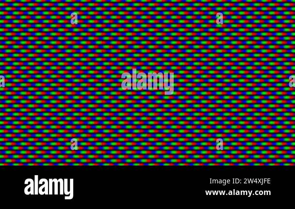 RGB LCD LED Pixels Screen Trinitron Crt Offset Bulbs Screen Tft Stock Video Footage - Alamy