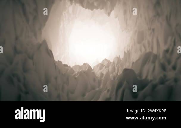 Flying through a mutating cavernous tunnel. Loopable, motion background ...