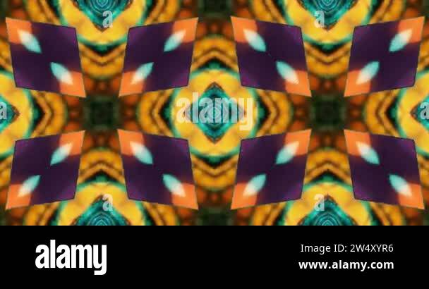 Abstract multicolored looping kaleidoscope animation for concert, night ...