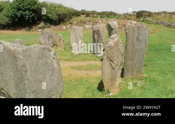 The Drombeg Stone Circle, also known as The Druid's Altar, is located ...