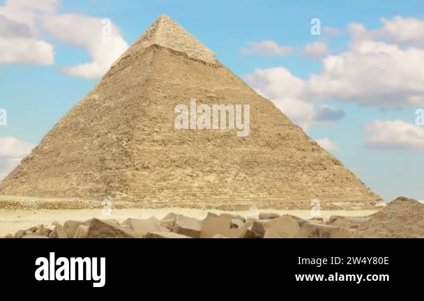 Pyramid of Khufu. Zoom. Cairo. Egypt. v.2 Stock Video Footage - Alamy