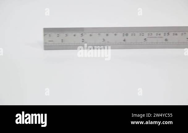 Angled stainless steel ruler Stock Videos & Footage - HD and 4K Video ...