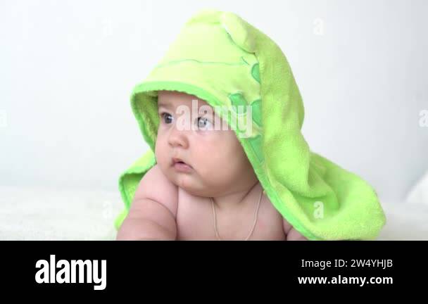 Childhood, daily routine, hygiene infant concepts - Close-up Happy kid ...