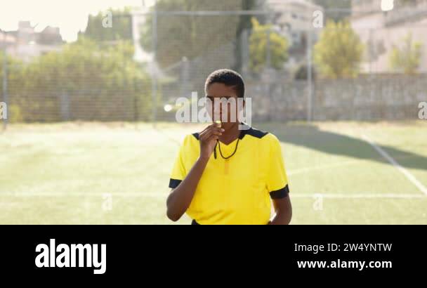 Female football referee showing red Stock Videos & Footage - HD and 4K ...