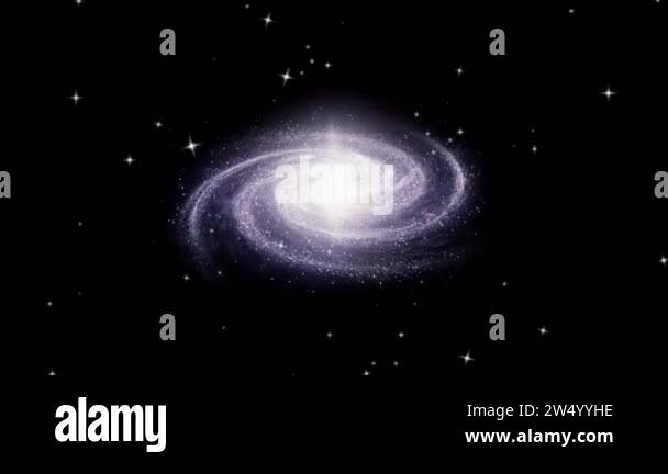 Spiral Galaxy Loop with twinkle stars - 4K Rotating Spiral Galaxy, Deep ...