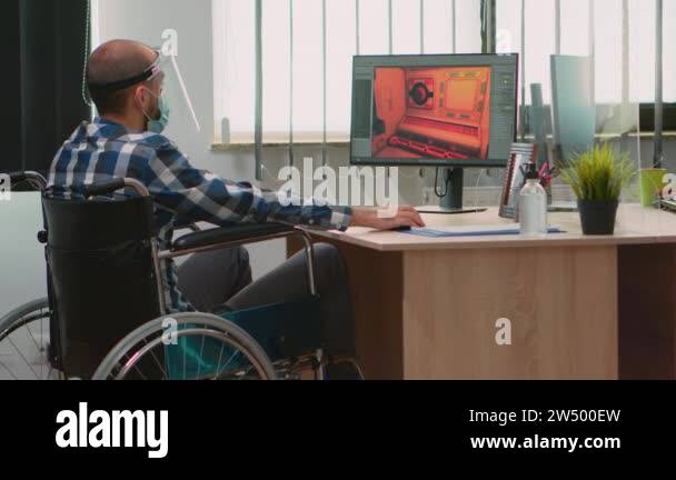 Handicapped game developer sitting Stock Videos & Footage - HD and 4K ...