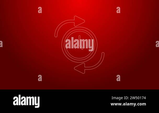 Clockwise red arrow arrow Stock Videos & Footage - HD and 4K Video ...