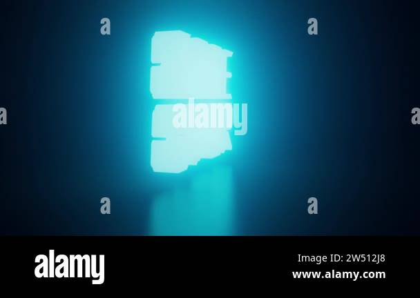 Retro Glowing Blue GAME OVER Sign Rotating Background Loop Stock Video ...