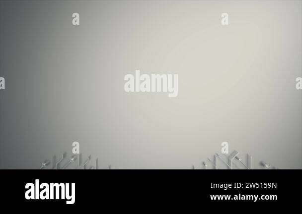 Abstract White Technology Chipset Motherboard Animation/ 4k animation ...