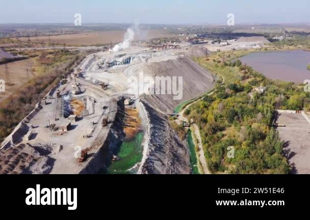 Workshop for the processing of metallurgical slag.Slag is the by ...