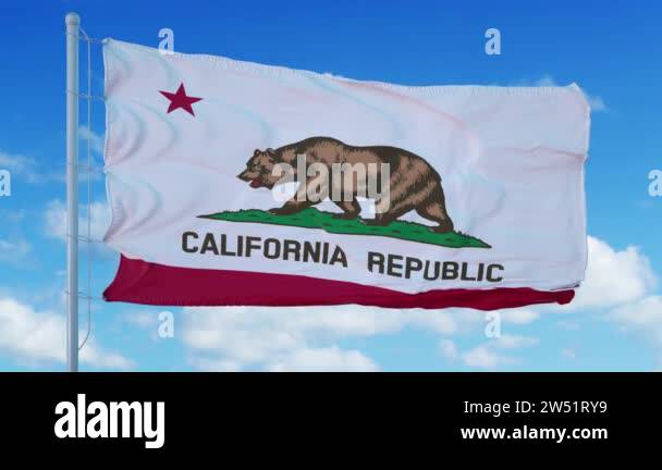 California flag waving Stock Videos & Footage - HD and 4K Video Clips ...