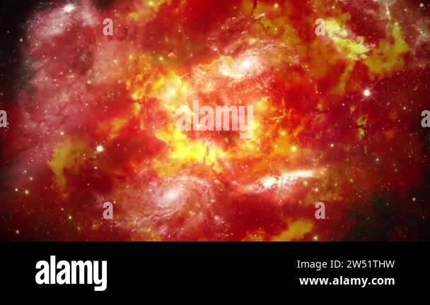 4K Loop Animation Tube Nebula And Particle Star Camera Flying to Light ...