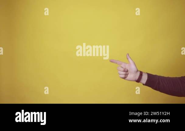 Yellow hand pointing direction Stock Videos & Footage - HD and 4K Video ...
